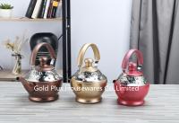China Stainless Steel Gold Coffee Pot 1L Ancient Greek Classical Style Tea Set for sale