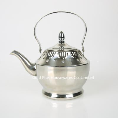 China Stainless Steel Teapot with Infuser 18cm 1.5L Mirror Finish Coffee Kettle for sale