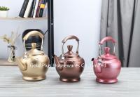 China 1L Stainless Steel Morocco Tea Pot Set with Cup Warmer Food Grade Safe for sale