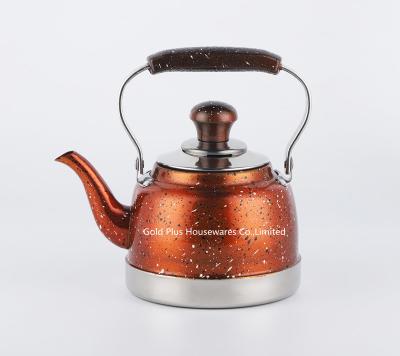 China 1 Liter Matt Brushed Stainless Steel Tea Kettle Thermal Shock Resistant for sale