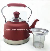 China 16cm 18cm Heat Retention Stainless Steel Tea Kettle Double Layer for sale