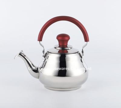 China 2L Stainless Steel Loud Whistling Tea Kettle Heat Retention Coffee Pot 18cm for sale