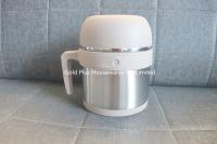 China Stainless Steel Insulated Bento Lunch Box 1500ml Khaki Tiffin with Bowl Lid for sale