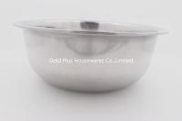 China 40cm Stainless Steel Dog Bowl 14.7cm Height Thick Pet Feeding Basin for sale