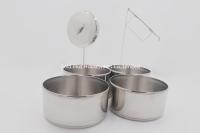 China 18cm 2-5 Layer Stainless Steel Food Container with Dividers Lunch Box Tiffin Carrier for sale