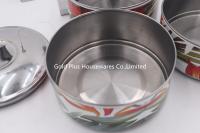 China 14cm 3 Layer Stainless Steel Thermal Insulated Tiffin Lunch Box Food Container for sale