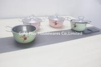China Stainless Steel Stock Pot Set 3PCS 16cm 18cm 20cm Cooking Pot for Induction Gas for sale