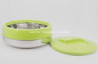 China 4L Kitchenware eco friendly plastic bento box stainless steel insulated lunch box with handle lid for sale