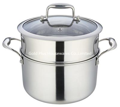 China LFGB 20cm Home Induction Stainless Steel Cooking Pot for sale