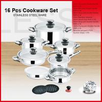 China Kitchenware 30pcs Stainless Steel Cooking Pot Set With Long Handle for sale