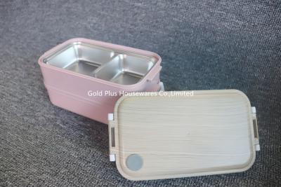 China Square Stainless Steel Leakproof Thermal Bento Box Eco Friendly for sale