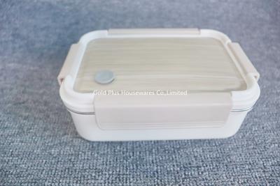 China 2 Compartment Stainless Steel Lunch Box 410g 22x16x17.5cm OEM Custom for sale