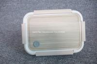 China 2 Compartment Stainless Steel Lunch Box 410g 22x16x17.5cm OEM Custom for sale