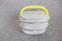 China Food Grade 2 Layers Plastic Bento Lunch Box Leak Proof For Students for sale
