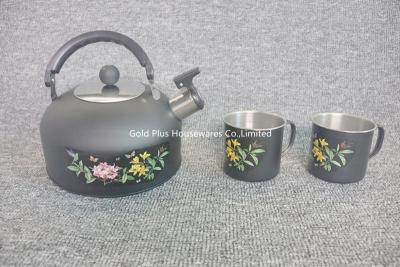 China Portable 0.11cbm Stainless Steel Whistling Tea Kettle OEM Custom Logo 8.4kg for sale