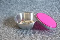 China Colorful Stainless Steel Mixing Bowl Set 6pcs 12cm 14cm 16cm with Lids for sale