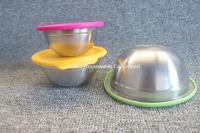 China 6 Piece Stainless Steel Mixing Bowl Set 12cm to 16cm Non Toxic Kitchen Bowls for sale