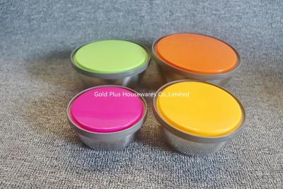China 8pcs Stainless Steel Salad Bowl Set with Sealing Lids 12-18cm for sale