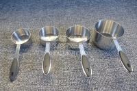 China Coffee Tea Measuring Spoons Sets Stainless Steel 250ml With Silicone Handle for sale