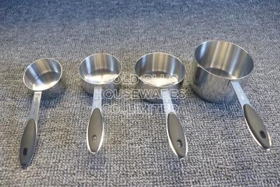 China Coffee Tea Measuring Spoons Sets Stainless Steel 250ml With Silicone Handle for sale