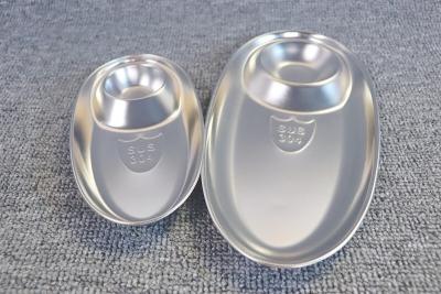 China Stainless Steel 304 Divided Dinner Plate for Baby Chip Dip Food Serving Tray 21.7cm for sale