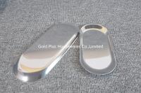 China 304 Stainless Steel Oval Towel Dish 19cm Mirror Polished Food Grade Serving Tray for sale