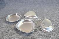 China 304 Stainless Steel Shell Shaped Soy Sauce Dish 37g Irregular Food Grade Dipping Bowl for sale