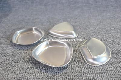 China 304 Stainless Steel Shell Shaped Soy Sauce Dish 37g Irregular Food Grade Dipping Bowl for sale