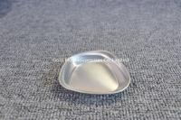 China OEM Custom Irregular Stainless Steel Flavoring Plates Set of 4 Mini Bowls 9.5cm for sale