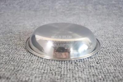 China Stainless Steel Soy Sauce Dishes for Sushi 11.5cm Round Metal Food Plates Restaurant Kitchenware for sale