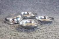China Hotel Tableware 9.5cm Stainless Steel Round Tray For Catering for sale