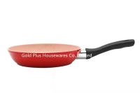 China 16cm Granite Induction Egg Skillet Red Color Home Cooking Pan Aluminum Alloy for sale