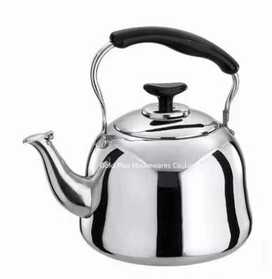 China 5L Stainless Steel Whistling Tea Kettle Mirror Polished Water Pot for Gas Stove for sale