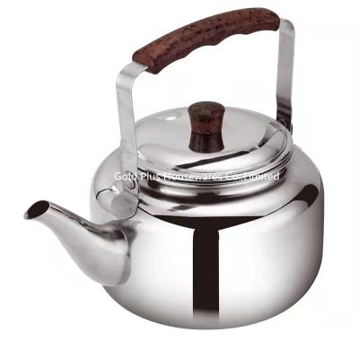China 4L Stainless Steel Stovetop Whistling Kettle Corrosion Resistant Tea Kettle for sale