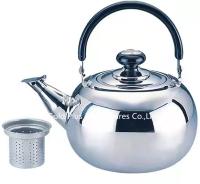 China Stainless Steel Whistling Kettle 16cm Natural Color Home Water Boiler Stove Top for sale
