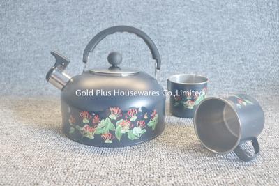 China Flat Base Stainless Steel Tea Kettle Fast Heating Boiler With Big Handle for sale