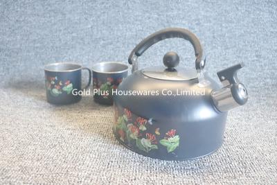 China Food Grade Stainless Steel Whistling Kettle 2.5L Coffee Water Tea Pot for sale