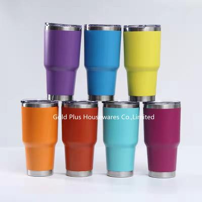 China 14OZ Stainless Steel Travel Tumbler Insulated Car Cup Leak Proof 304 Double Wall for sale