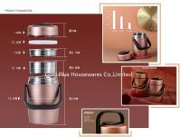 China 2L 304 Stainless Steel Insulated Food Jar Thermal Lunch Container for Hot Food for sale