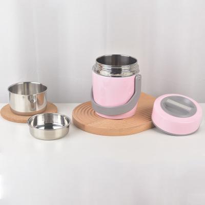 China 304 Stainless Steel Insulated Vacuum Food Jar 2L Double Wall Lunch Container for sale