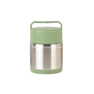 China Double Wall Vacuum Insulated Food Jar with Folding Spoon 1.6L 2L Leak Proof for sale