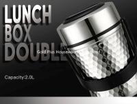 China Wholesale 2L Vacuum Insulated Tiffin Lunch Box Stainless Steel Food Container Flask for sale