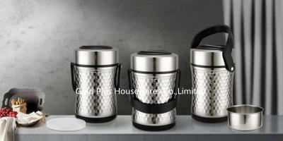 China 2L Vacuum Thermos Food Jar Stainless Steel Hot Food Flask Lunch Box with Spoon for sale