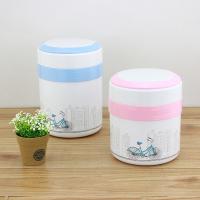 China Colorful Printed Stainless Steel Insulated Soup Pot Lunch Box 1.5L 1.9L for sale