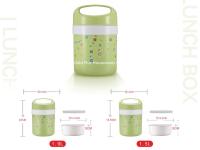 China 1.9L Stainless Steel Kids Food Flask Vacuum Insulated Lunch Box Soup Pot with Flowers Pattern for sale