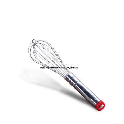 China Stainless Steel Manual Hand Mixer Whisk Cake Egg Beater 10 12 14 Inch Kitchen Stirrer for sale