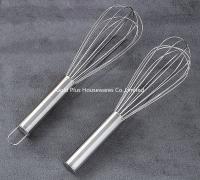 China Food Grade Stainless Steel Balloon Whisk 10-20 Inch Corrosion Resistant Manual Egg Beater for sale