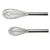 China Stainless Steel Tabletop Flour Blender Egg Beater 10-20 Inch Metal Handle Mixer for sale
