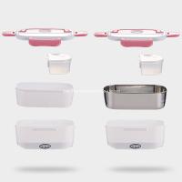 China Portable Truck Office Food Warmer Rectangle Car Heating Electric Lunch Container 23cm for sale