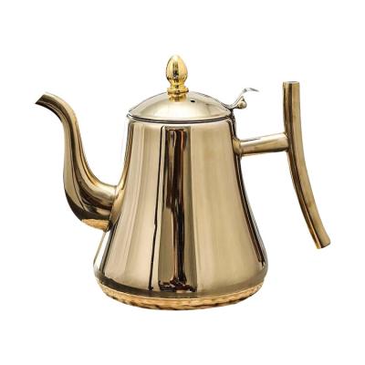 China 1 Liter Stainless Steel Whistling Water Kettle Commercial Mirror Polished Tea Pot 1L for sale